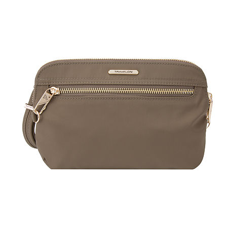 Travelon Anti-Theft Convertible Crossbody Clutch  One Size  Brown