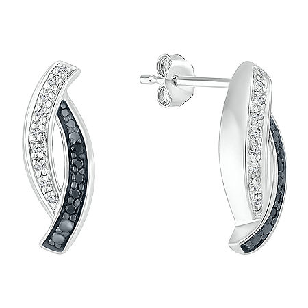 Click here for 1/8 CT. T.W. Natural Black Diamond Sterling Silver... prices