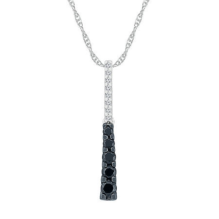 Click here for Linear Womens 1/4 CT. T.W. Natural Black Diamond S... prices