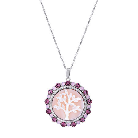 Click here for Tree Of Life Cameo Womens Genuine Pink Mother Of P... prices