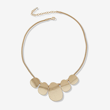 Click here for a.n.a Gold Tone Womens 18 Inch Collar Necklace  On... prices