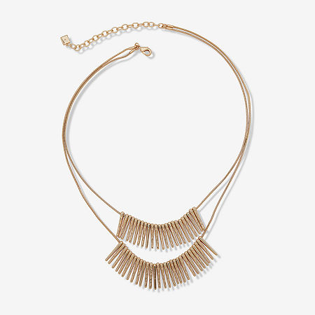 Click here for Worthington Gold Tone Womens 17 Inch Strand Neckla... prices