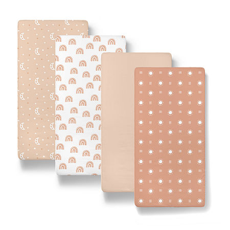 Click here for The Peanutshell Boho Bassinet Sheets for Newborn B... prices