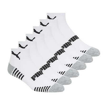 Click here for PUMA Mens Multi-Pack 6 Pair Quarter Ankle Socks  1... prices