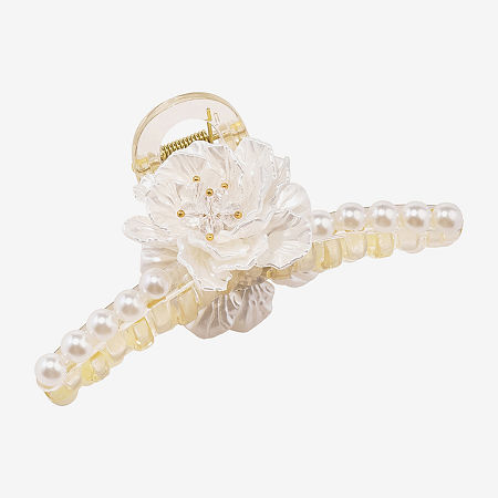 Click here for Bijoux Bar Flower Hair Clip  One Size  White prices