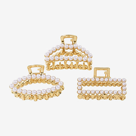Click here for Bijoux Bar 3-pc. Hair Clip  One Size  White prices