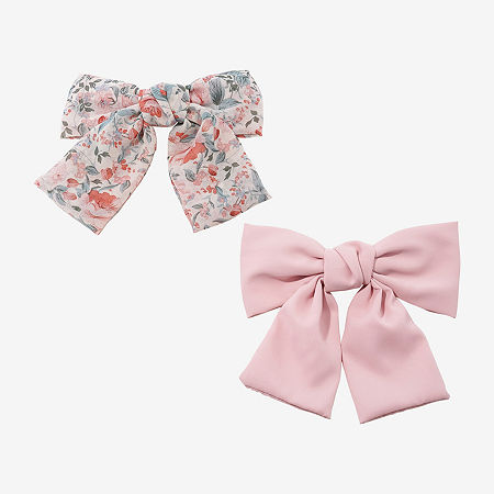 Click here for Bijoux Bar Floral 2-pc. Hair Bow  One Size  Multip... prices
