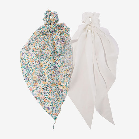 Click here for Bijoux Bar 2-pc. Floral Hair Ties  One Size  Multi... prices