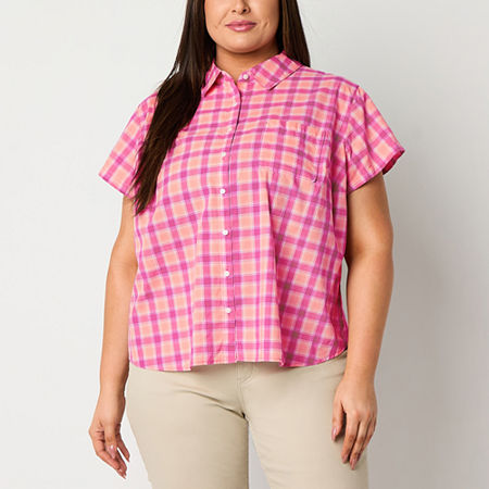 Click here for St. Johns Bay Womens Short Sleeve Regular Fit Plus... prices