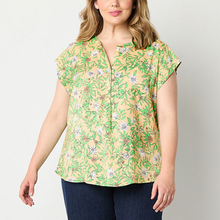Click here for Liz Claiborne Womens Split Crew Neck Short Sleeve... prices