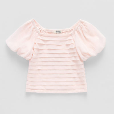 Speechless Big Girls Square Neck Short Sleeve Blouse - JCPenney