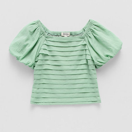 Click here for Speechless Big Kid Girls Square Neck Short Sleeve... prices