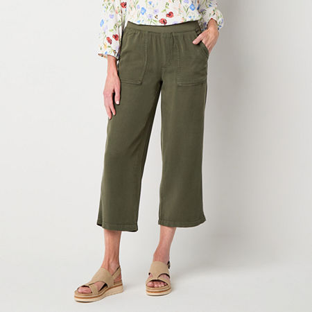 Click here for St. Johns Bay Womens Wide Leg High Rise Capri Pant... prices