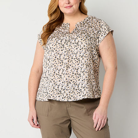 Click here for Liz Claiborne Womens Split Crew Neck Short Sleeve... prices