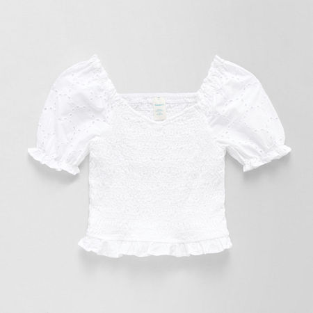 Click here for Thereabouts Little & Big Kid Girls V Neck Short Sl... prices