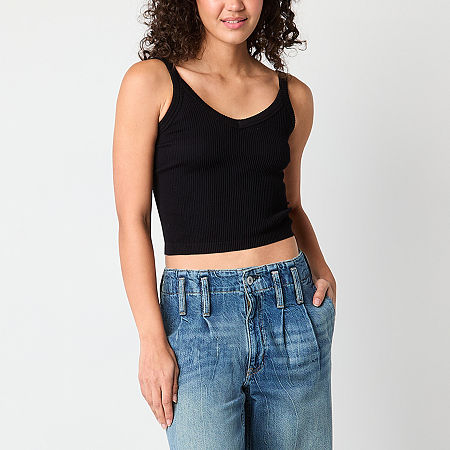 Click here for Arizona Womens V Neck Sleeveless Juniors Tank Top... prices