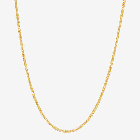 Click here for Womens 10K Gold 18 Inch Wheat Chain Necklace  One... prices