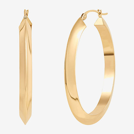 Click here for Limited Quantities! Womens 10K Gold 35mm Hoop Earr... prices
