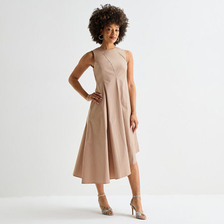 Click here for Worthington Womens Sleeveless Fit + Flare Dress  6... prices