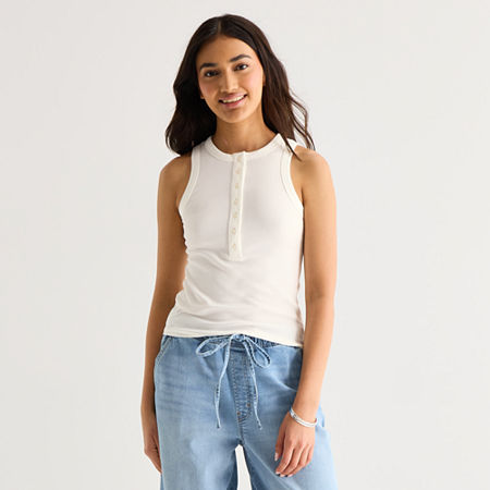 Click here for a.n.a Womens Henley Neck Sleeveless Tank Top  X-la... prices
