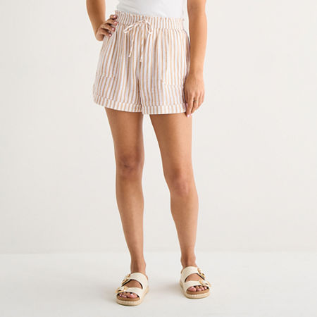 Click here for a.n.a Womens Pull-On Short  Small  Beige prices
