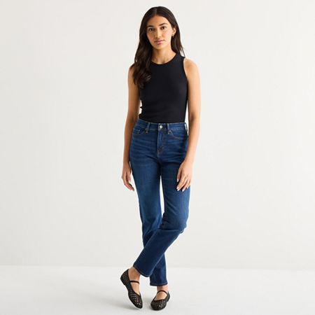 Click here for a.n.a Womens High Rise Curvy Straight Fit Jean  10... prices