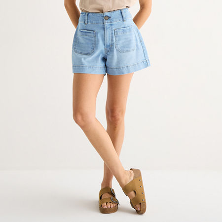 Click here for a.n.a Patch Pocket Womens Highest Rise Denim Short... prices