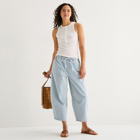 Click here for a.n.a Womens High Rise Barrel Jean  Medium  Blue prices