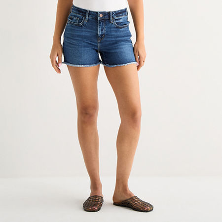 Click here for a.n.a Womens Mid Rise Denim Short  12  Blue prices