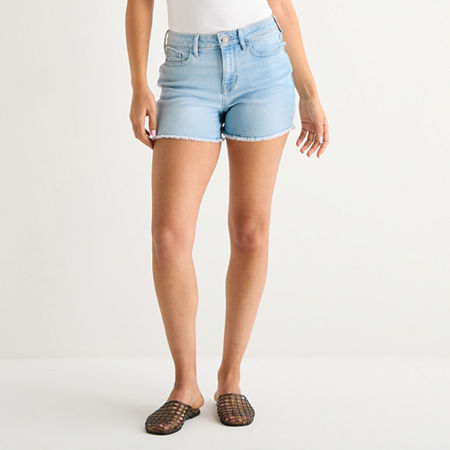 Click here for a.n.a Womens Mid Rise Denim Short  14  Blue prices