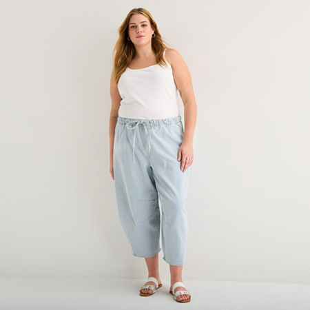 Click here for a.n.a Womens Plus High Rise Barrel Jean  2x  Blue prices