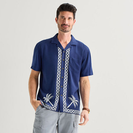 Click here for St. Johns Bay Mens Short Sleeve Camp Shirt  X-larg... prices