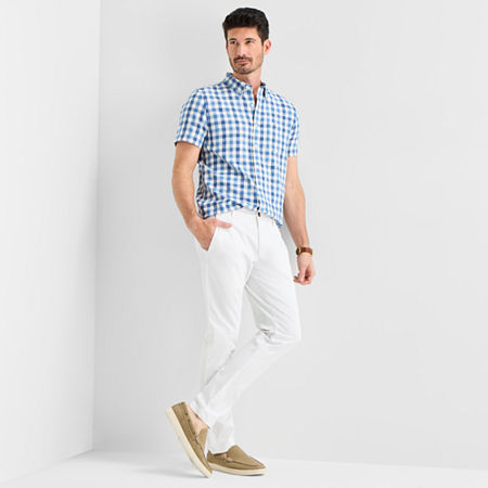 Click here for St. Johns Bay Stretch Chino Mens Slim Fit Flat Fro... prices