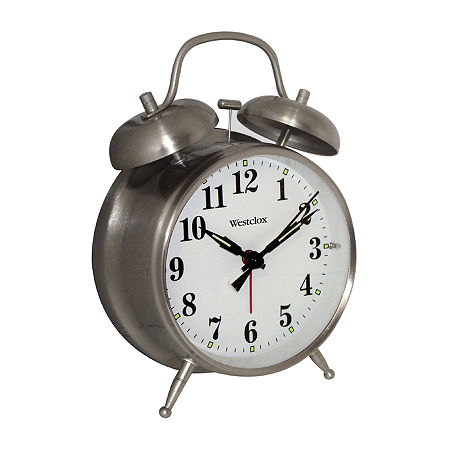 Click here for Big Ben Double Bell Alarm Clock  One Size  Silver prices