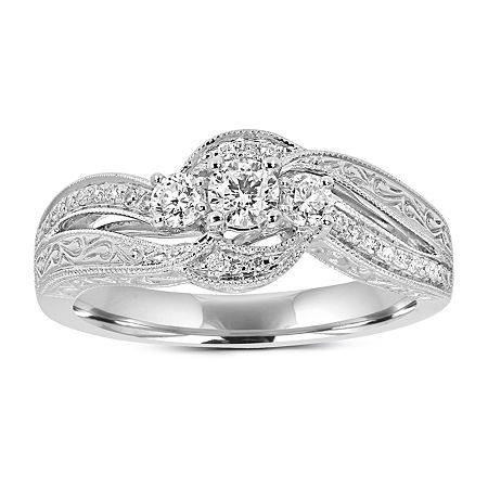 Click here for Love Lives Forever Womens 1/2 CT. T.W. Natural Whi... prices
