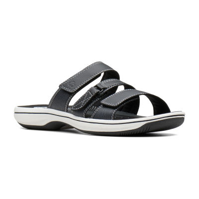 Clarks Womens Brinkley Coast J Flip-Flops, Color: Black - JCPenney