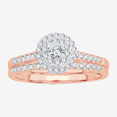 Click here for Round 1/2 CT.T.W. Natural Diamond Side Stone Halo... prices