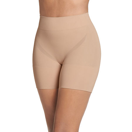 Jockey Womens Slimmers Breathe Mid-Rise Mid-Length Shorts 4238 - Light