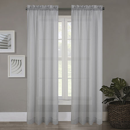 Click here for Regal Home Crushed Voile Solid Rod Pocket Sheer Si... prices