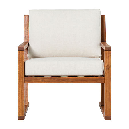 Click here for Modern Slat Back Wood Outdoor Club Chair  One Size... prices