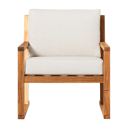 Click here for Modern Slat Back Wood Outdoor Club Chair  One Size... prices