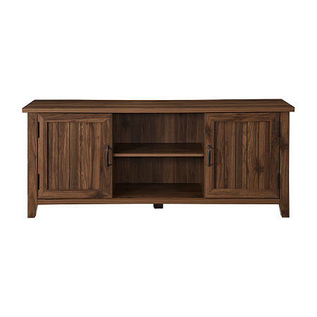 Click here for Farmhouse 2-Door Simple Rustic TV Stand  One Size... prices