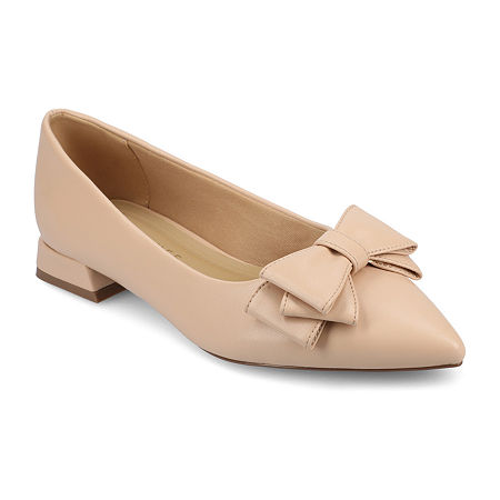 Click here for Journee Collection Womens Ophelia Bow Low Block He... prices