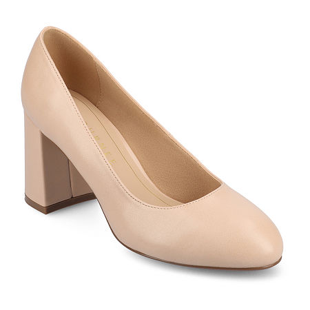 Journee Collection Womens Seraphina Round Toe Pumps - Blush
