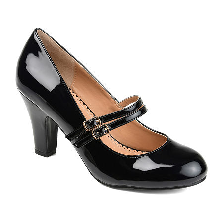 Click here for Journee Collection Windy Womens Round Block Heel P... prices