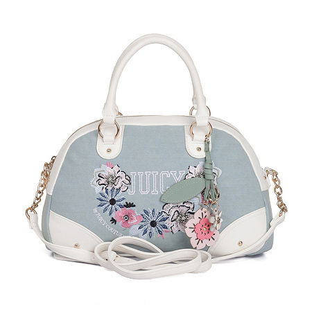 Click here for Juicy By Juicy Couture Retro Blooms Denim Satchel... prices