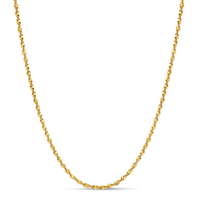 Made in Italy 18K Gold Over Silver 16 Inch Solid Chain Necklace - JCPenney