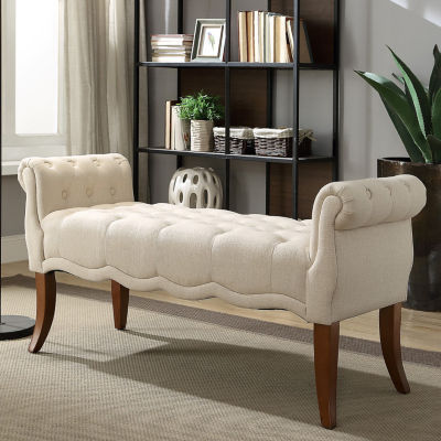 Madison Roll Arm Bench-JCPenney