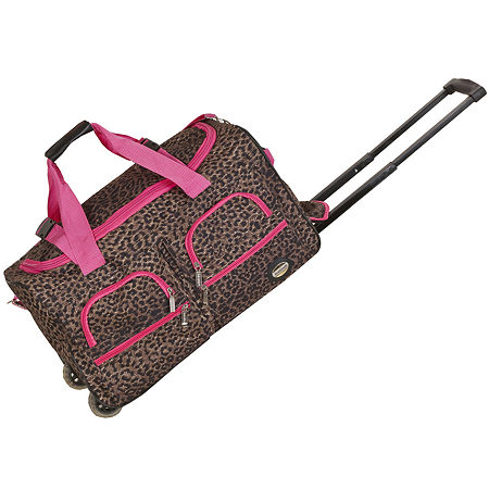 Click here for Rockland 22 Carry-On Rolling Duffle Bag - Leopard... prices