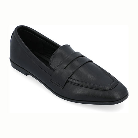 Journee Collection Womens Myeesha Slip-On Loafers - Black